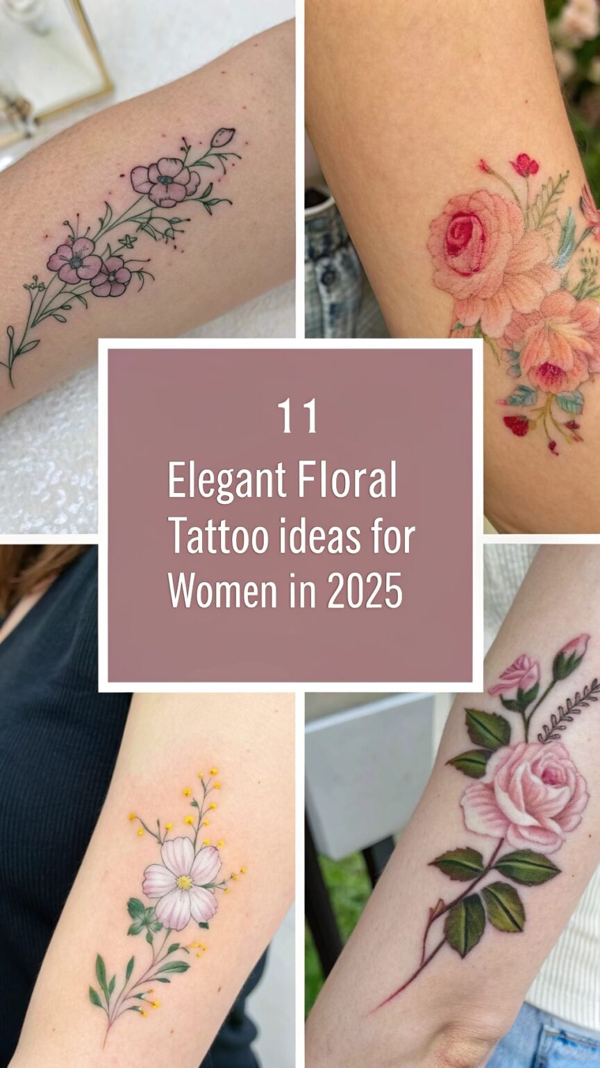 11 Elegant Floral Tattoo Ideas for Women That Inspire Beauty and Grace